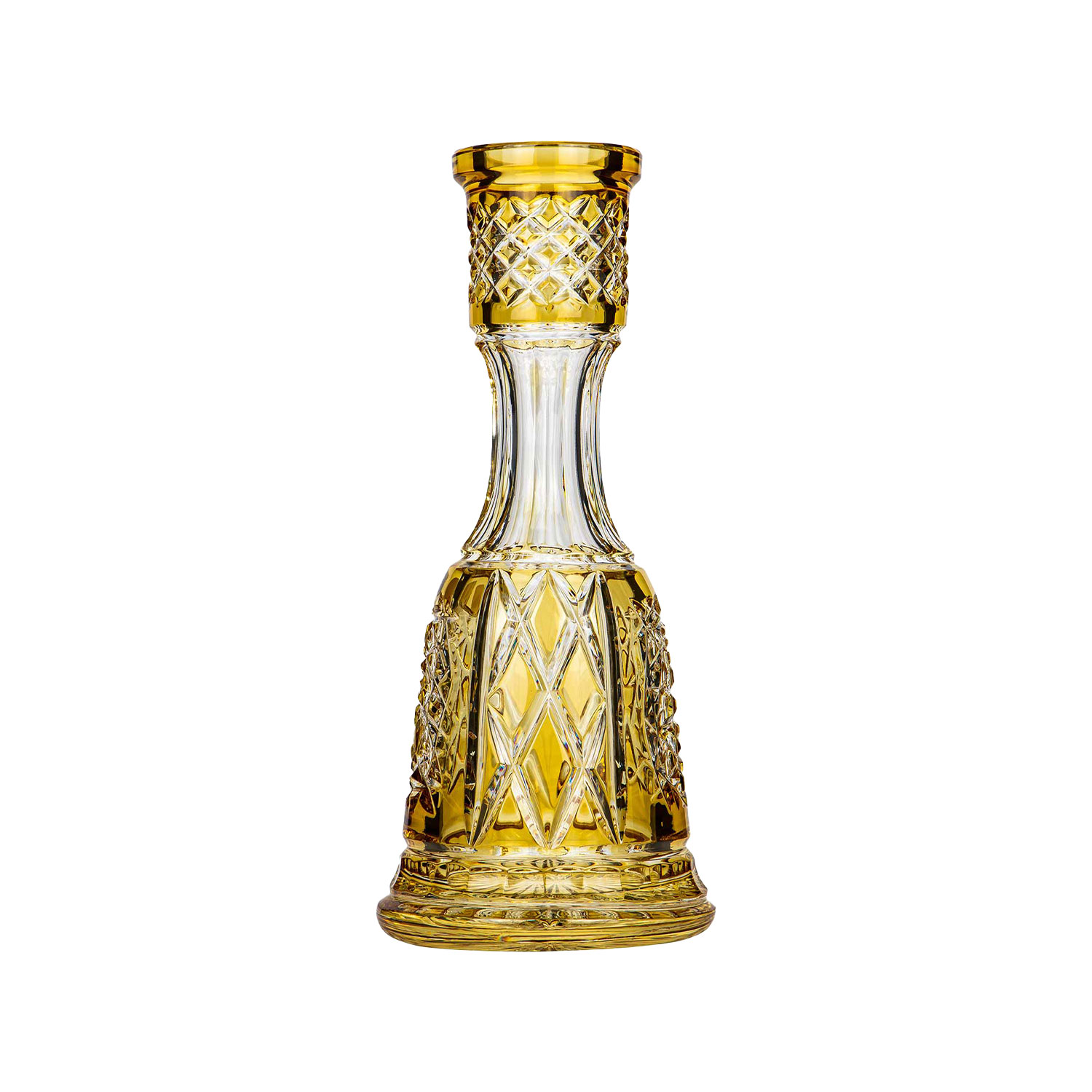 Caesar Crystal Tradi Cut - Yellow Plug-In Base at AEON Hookah