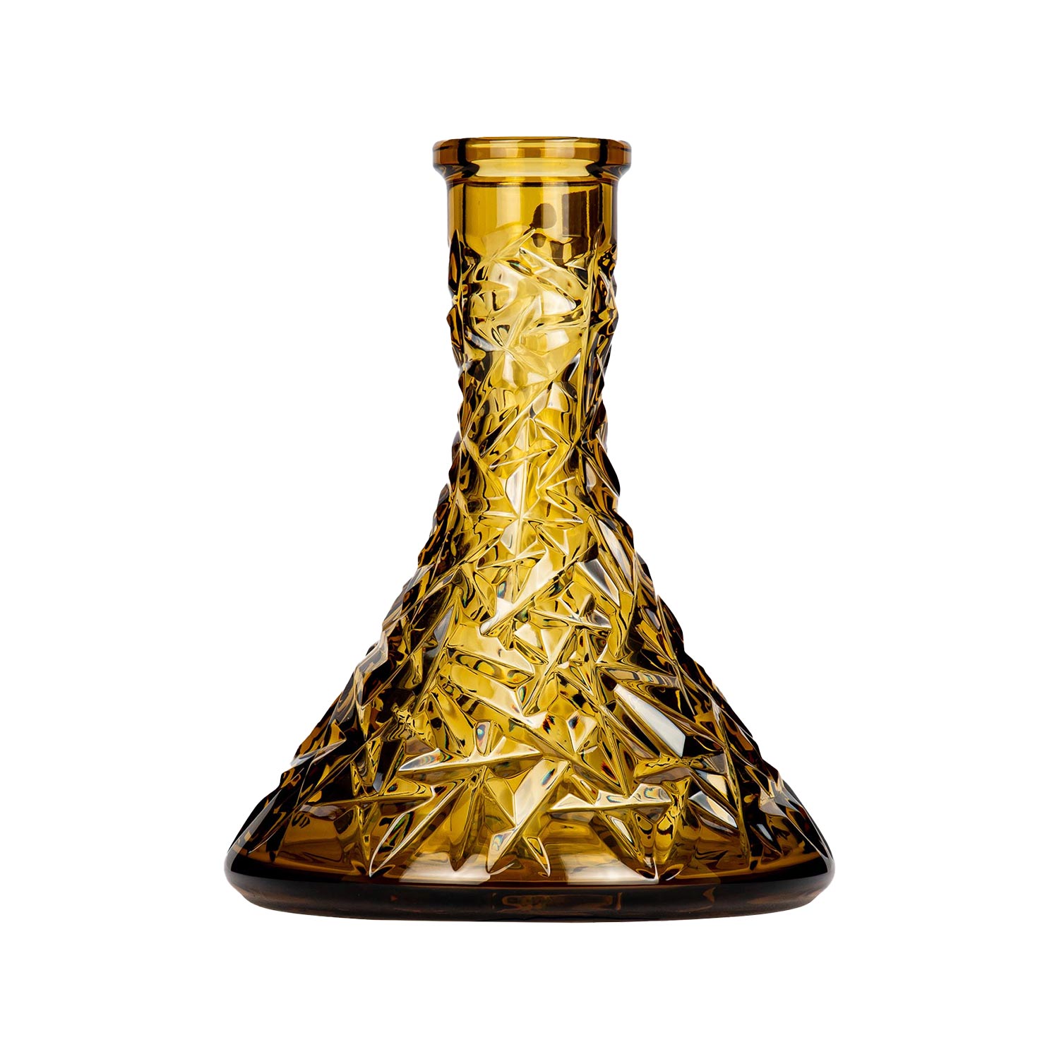 Caesar Crystal Cone - Rock - Yellow Plug-In Base at AEON Hookah