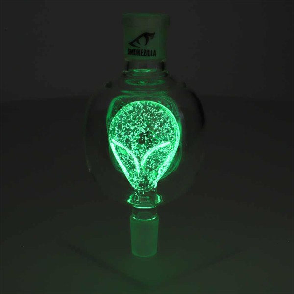 Smokezilla Glas Molassefänger Glow 18/8 Alien - Grün bei AEON Shisha kaufen